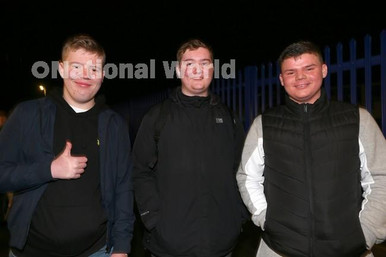 39638895-Pompey fans depart from Fratton Park for the Tottenham Hotspur ...