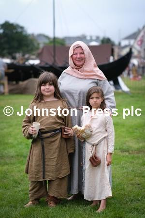 37976080-Heysham Viking Festival. Wilf, Dawn and Eliza Todd of the ...