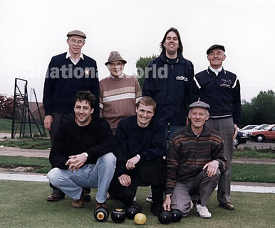 39643450-Armthorpe and Mexborough Bowls team. Back row from Left, Reece ...