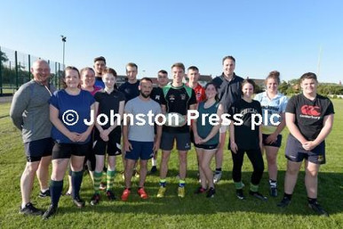 38045761-Photo: David Hurst O2 Touch Rugby players at Fleetwood Rugby ...
