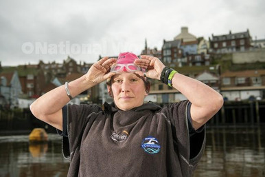 39649427-RNLI Whitby lifeboat crew member and wild swimmer Ally Brisby ...