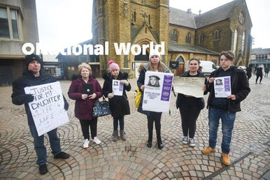 39651009-Family and friends of Sasha Marsden demonstrate in St John s ...