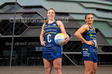 39652340-The Leeds Rhinos Netball captain Nia Jones and Vice Captain ...