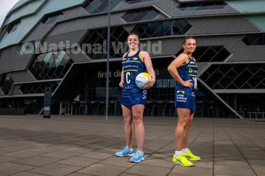 39652350-The Leeds Rhinos Netball captain Nia Jones and Vice Captain ...