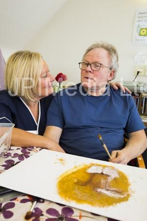 38509053-Overgate Hospice Day Hospice. Sister Teena Attiwell with Andy ...