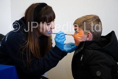 38559184-Claire Howard painting Max Hartley, for Overgate Hospice Leap ...