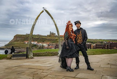 39658128-Whitby Steampunk Weekend Amanda Dawson and Richard Wilson pose ...