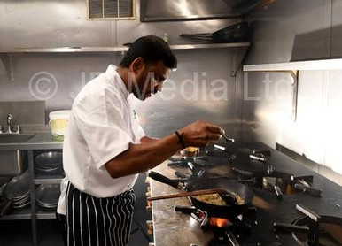 39417087-Chef Feature at Tharavadu, Mill Hill, Leeds. . Head Chef Ajith ...
