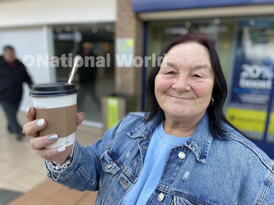 39658560-Coffee Time Denise Cook with her morning coffee, Manor Walks ...