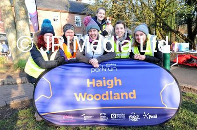 38437569-New Year s Day Park Run at Haigh Woodland Park. Volunteers ...