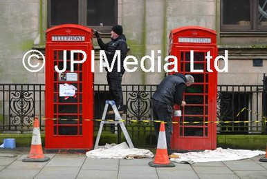 38597663-Photo Neil Cross A couple of the iconic telephone boxes in ...