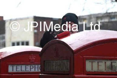 38597677-Photo Neil Cross A couple of the iconic telephone boxes in ...