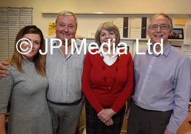 38566677-WIGAN 04-03-20 WORK PLACE from left, Joanne Taylor, Ken ...