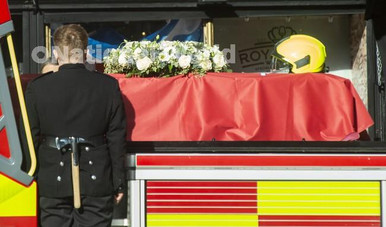 39660526-PIC LISA FERGUSON 17 02 2023 The Funeral of firefighter Barry ...