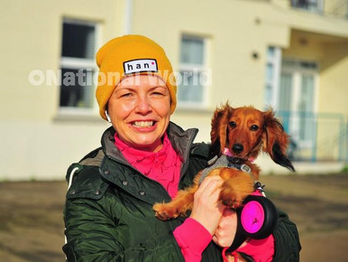 39658958-Fiona Halpin with Daisy. Photo: George Sweeney. DER2308GS â ...