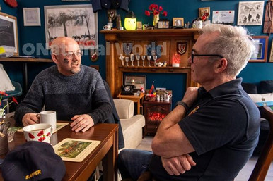 39663653-Vets Adrian Fraser Chef in the RLC chats with John Wilkinson Royal Engineers . Tommy s ...