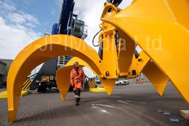 39421216-The giant Material Handler Mantsinen 300 machine which has ...