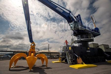39421220-The giant Material Handler Mantsinen 300 machine which has ...