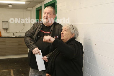 39664681-Residents of Fairfield, Paddy Bann and Lia Roos in the area ...