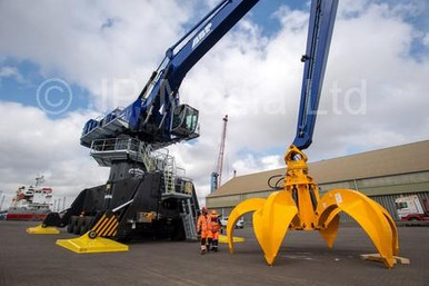 39421223-The giant Material Handler Mantsinen 300 machine which has ...