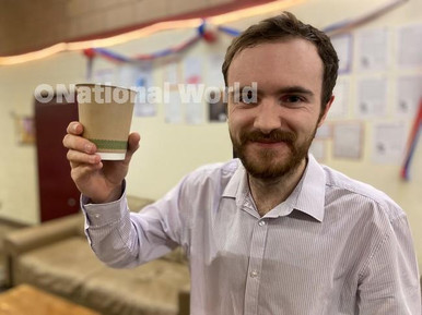 39679094-Mark Rattigan during his coffee break Picture by FRANK REID ...