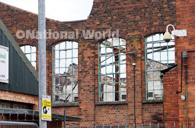 39683322-Damage seen from huge fire at Savanna Rags in Mansfield ...