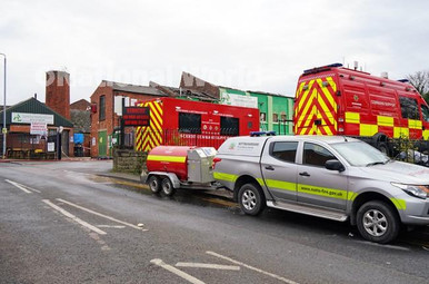 39683319-Damage seen from huge fire at Savanna Rags in Mansfield ...