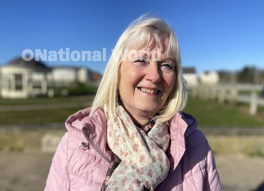 39687590-Diane Little is full of smiles at Blyth Beach, Northumberland ...