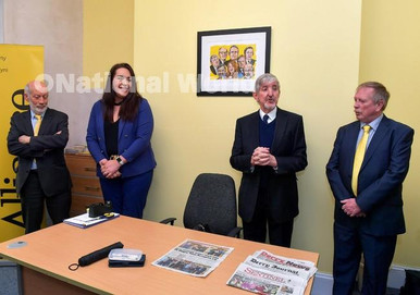 39688582-David Ford, former leader of the Alliance Party, Colr. Rachael ...