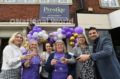 39690671-Prestige Nursing and Care staff with branch manager Mario ...