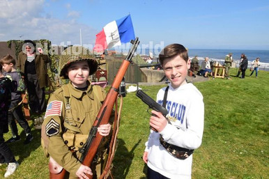 39694798-Callum Bell 13 left dressed as and American Paratrooper with ...