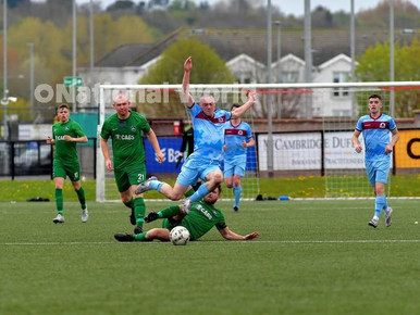 39702661-Newingtonâ€™s captain Richard Gowdy received a yellow card for ...