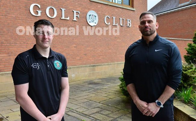 39703598-Kai Cennell left and Jamie Barnecutt at Throston Golf Club ...