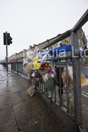 39047503-Flowers at fatal RTC site at Queens Road, Halifax. - National ...