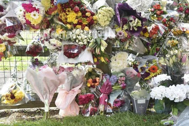 39705397-Floral tributes at Cosham Park in Cosham, Portsmouth, for Jake ...