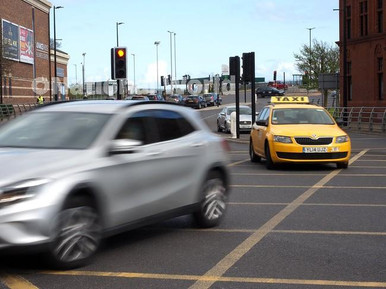 39705548-The Yellow Box junction at the A689 and Victoria Road ...