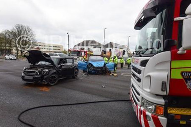 39421395-Road traffic accident at the junction of park Road and A689 ...