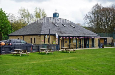 39707438-Spotlight on Peak District village Baslow. Pavilion ...