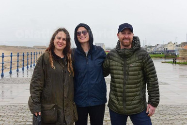 39709075-Pictured l-r Hannah Holt, Marianne Holt and John Prouse out ...