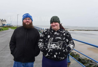 39709073-Jamie Waldie and Kate Kewis of Norton out and about at Seaton ...