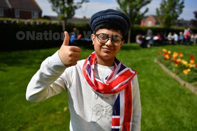 39708716-Hashir Ahmad gives a thumbs up during the celebration of the ...