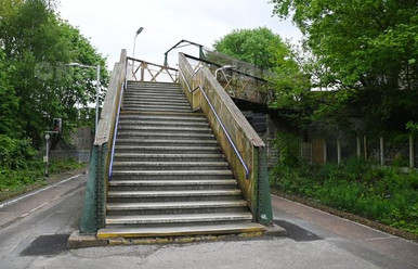 39713328-WIGAN - 11-05-23 General view of Ince train station. The ...