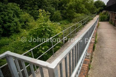 34894699-The Water Of Leith Walkway at Anderson Place, where a woman ...