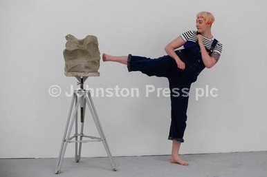 36400736-ECA Degree Show Preview. Graduate Taylor Shaw with her work ...
