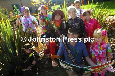 37556246-Pupils and staff at Padiham Primary School dress up as part of ...