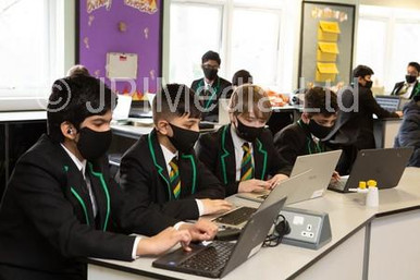 38917625-Year 11 students back in class, at Upper Batley High School ...