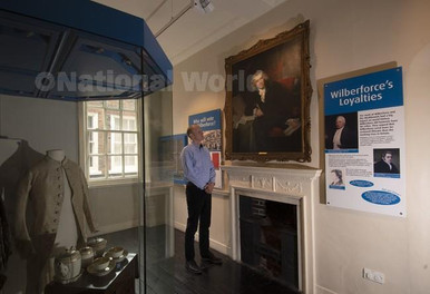 39718047-Postscript. Curator Robin Diaper pictured at the Wilberforce ...