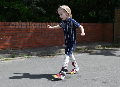 39718582-WIGAN - 23-05-23 Levi Hewitt, five, from Leigh is recovering ...