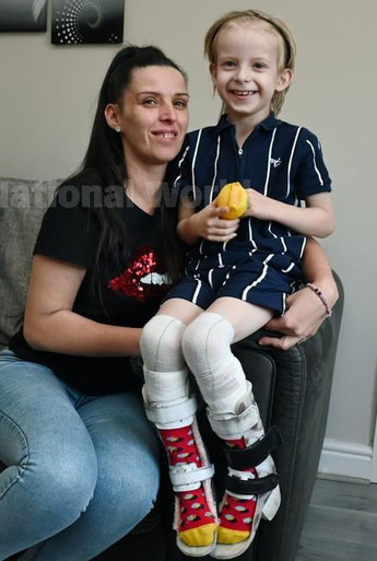 39718578-WIGAN - 23-05-23 Levi Hewitt, five, from Leigh is recovering ...
