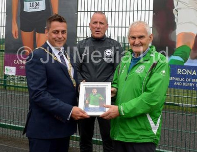 39025895-Mayor of Derry and Strabane Alderman Graham Warke and Leroy ...